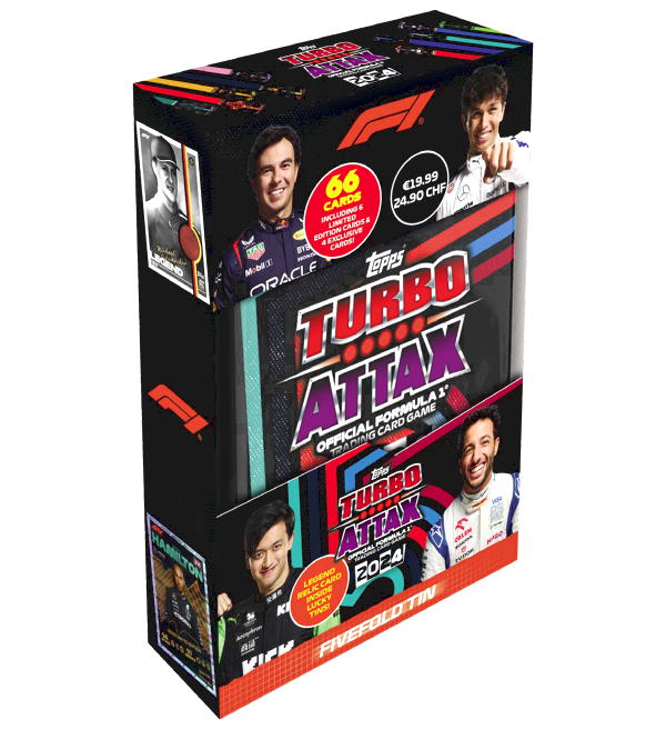 Topps F1 Turbo Attax 2024 Trading Cards - Mega Tin FIVEFOLD, Stickerpoint